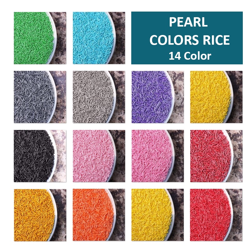 Edible Pearl Color Rice Cake Decor Topping | Gula Hiasan Kek Chocolate ...