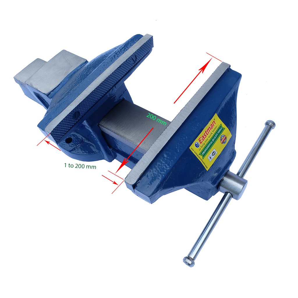 Professional Vice Clamp Vise Clamp for Bench Top Fixed Base 8" Altea ...