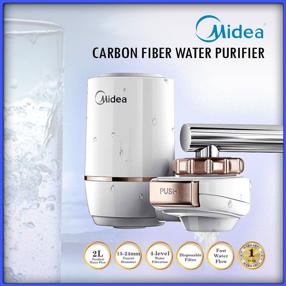 *NEW* MIDEA 2L FAUCET WATER PURIFIER MC122-2/ PENAPIS AIR KEPALA PAIP ...