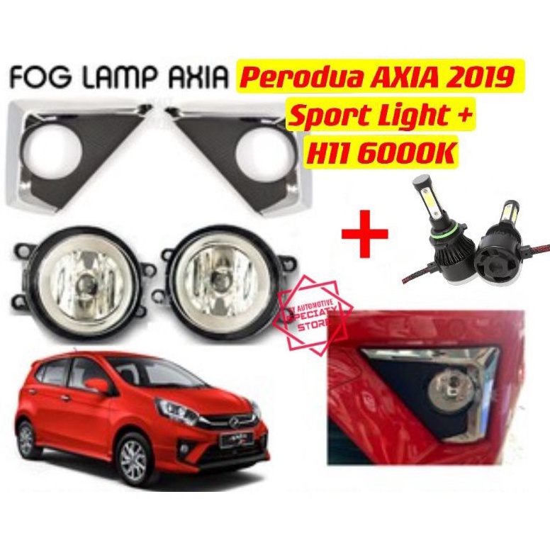 Perodua AXIA 2019 Sport Light /FOG LAMP Axia E, Axia G, Axia GXtra ...