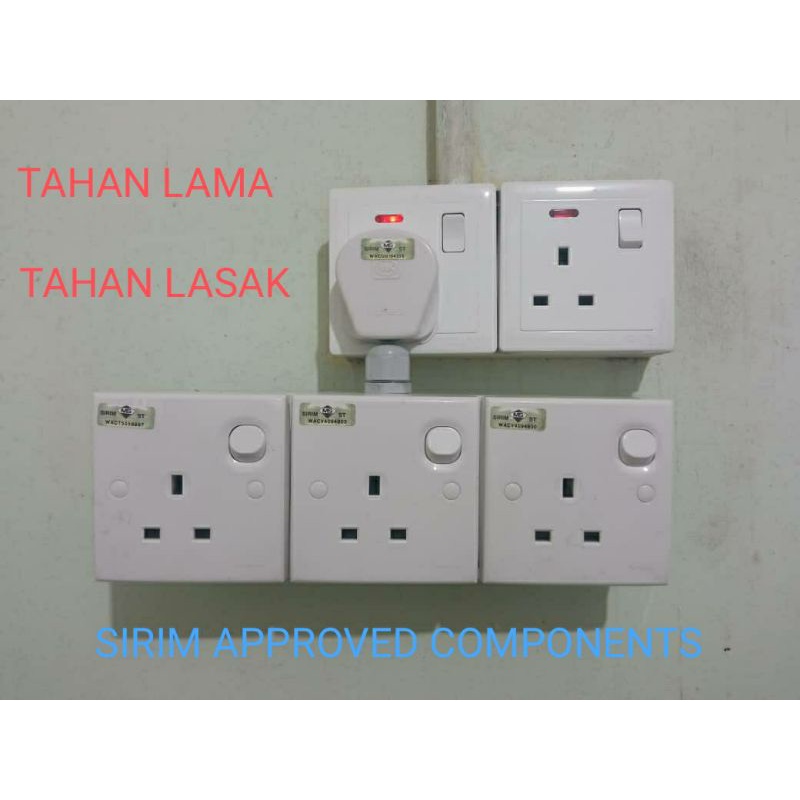 EXTENSION WALL SOCKET/ PLUG EXTENSION DINDING (TAHAN LAMA/ TAHAN LASAK ...