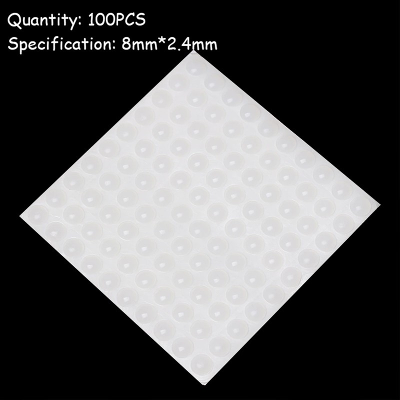 100 /60 Pcs Self Adhesive Round Silicone Rubber Bumpers Soft ...