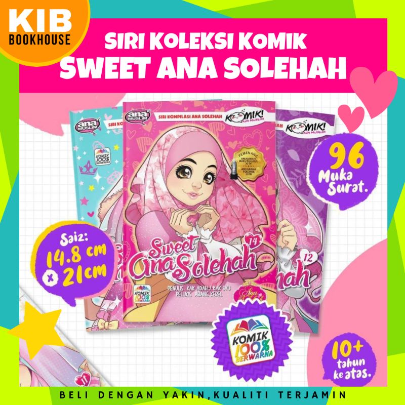 Koleksi Komik Sweet Ana Solehah 1 - 15 Buku Cerita Kanak Kanak Terlaris ...