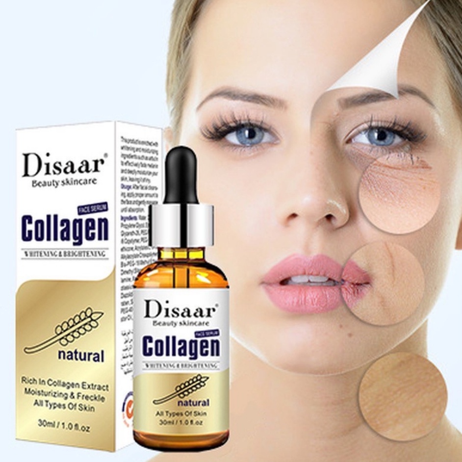 DISAAR COLLAGEN ANTI-AGING WHITENING & BRIGHTENING FACE SERUM / SERUM ...