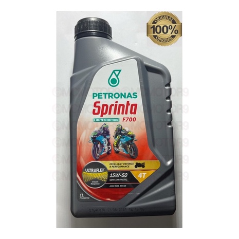 PETRONAS SPRINTA F700 15W-50 SEMI SYNTHETIC 4T ULTRAFLEX (ORIGINAL) 1L ...