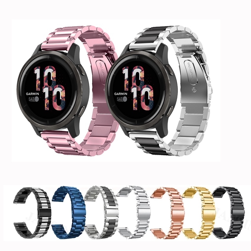 18mm 20mm 22mm Stainless Steel Metal Band Strap for Garmin Forerunner ...