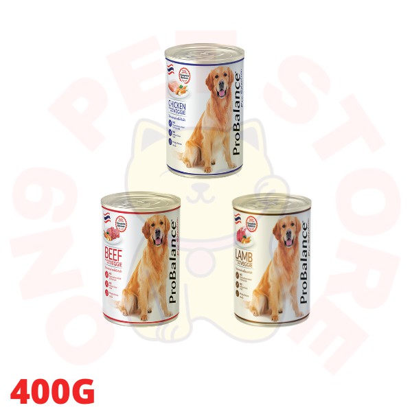 ProBalance Pro Selection Adult Wet Dog Food (400g x 1 Can) | Shopee ...