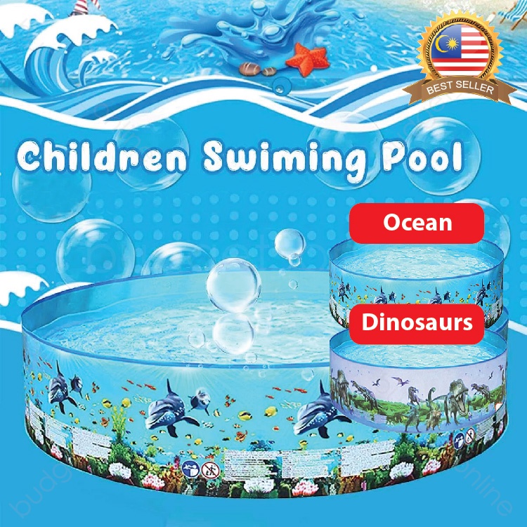 Plastic PVC Outdoor Swimming Pool Non-inflatable Folding Round Water ...