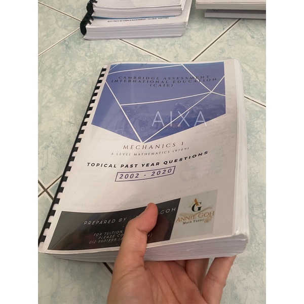 A Level Mathematics 9709 Topical Past Year Paper + Answers (Pre-Owned ...