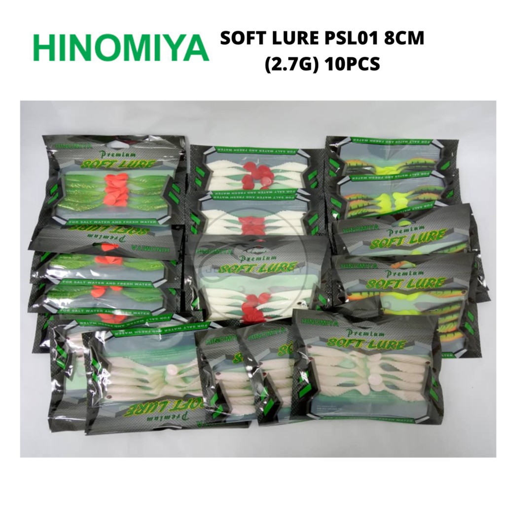 (JOM PANCING) Hinomiya (PSL01) 8cm/2.7g Premium Soft Plastic Lure ...