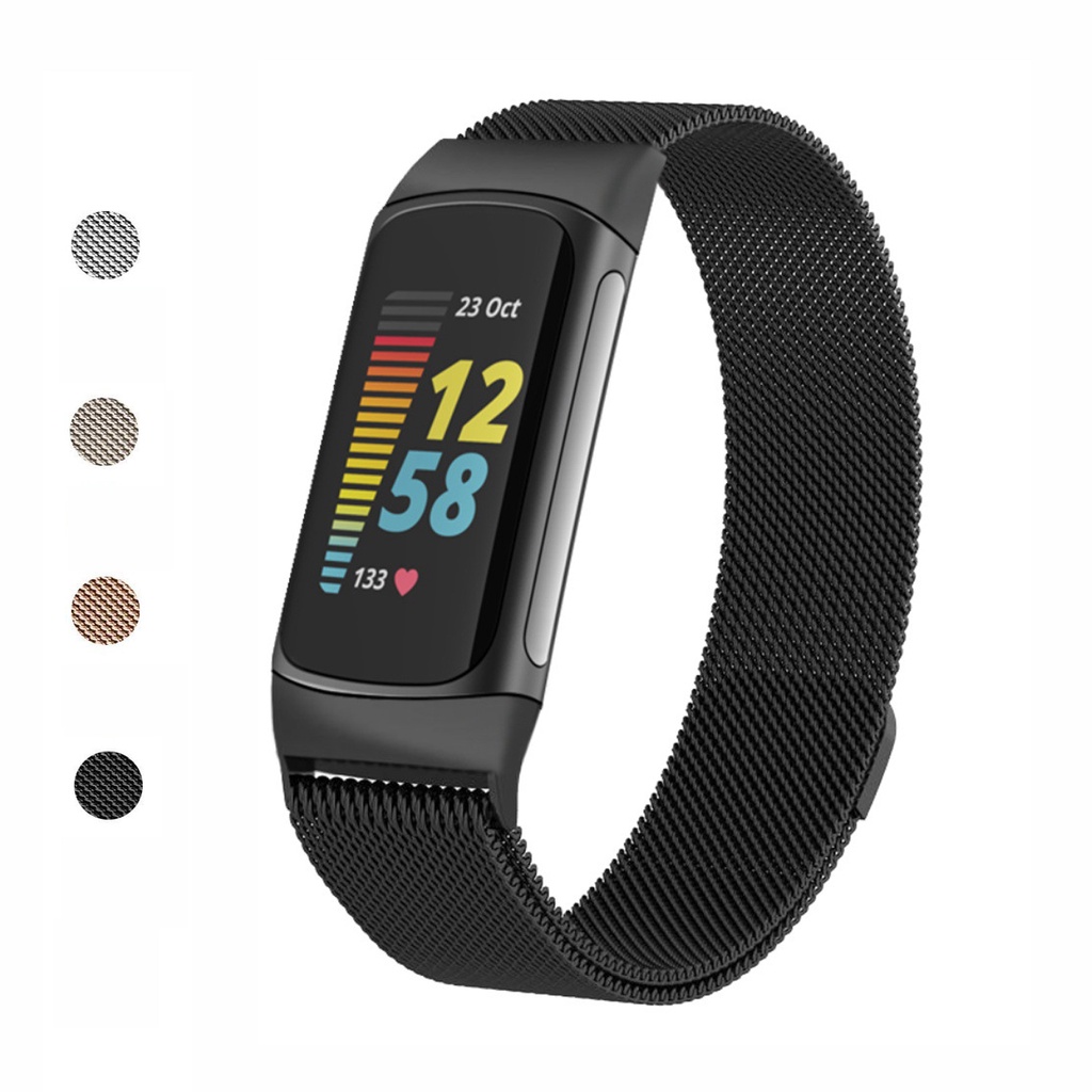 Metal Straps Compatible with Fitbit Charge 5 and Charge 6, Stainless ...