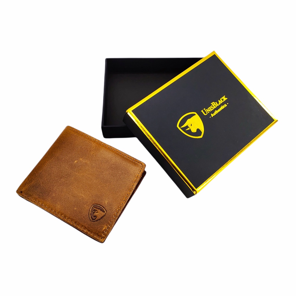 UnisBlack Men Original Leather Wallet , Dompet Lelaki , Beg Duit Lelaki ...
