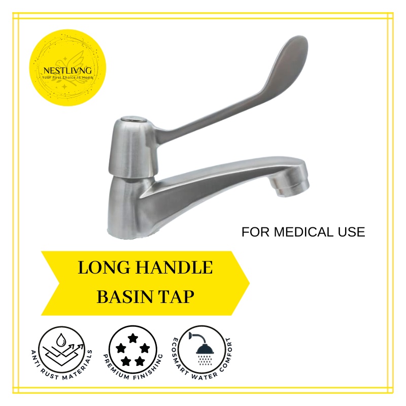 HEMOS HYGIENE MEDICAL HEALTH PROFESSIONAL LONG HANDLE WATER TAP BASIN ...