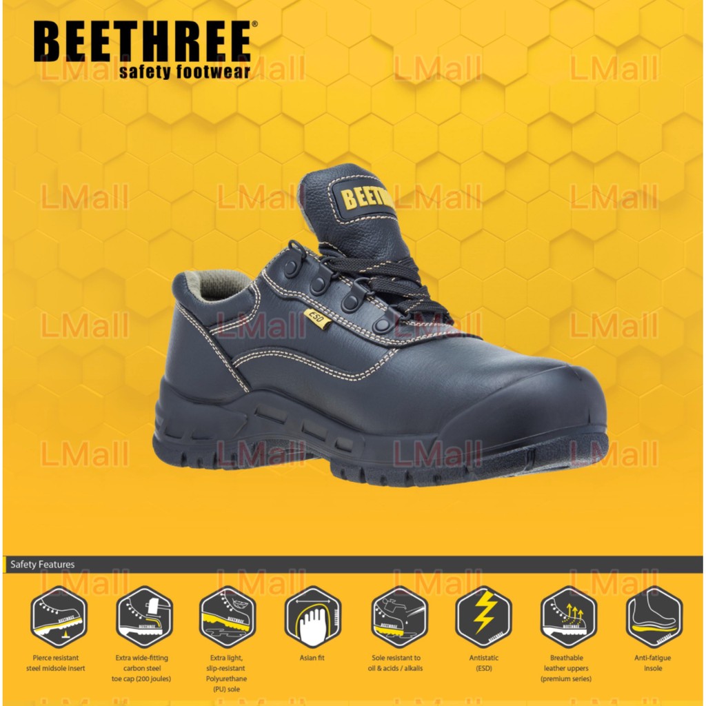 SEMENYIH Beethree Man Safety Shoes Safety boots Kasut Keselamatan Heavy ...