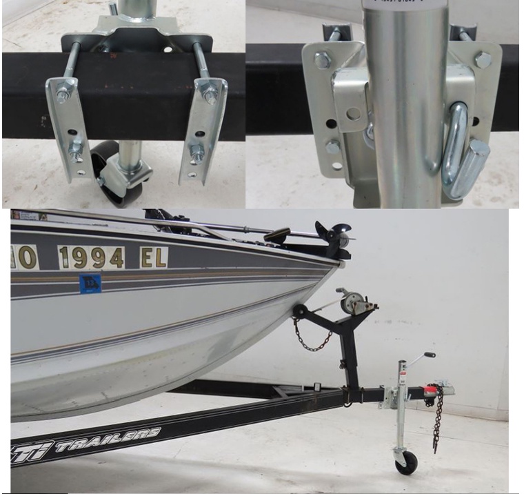 New 6inch solid wheel 1200LBS Trailer jack jockey wheel boat RV trailer ...