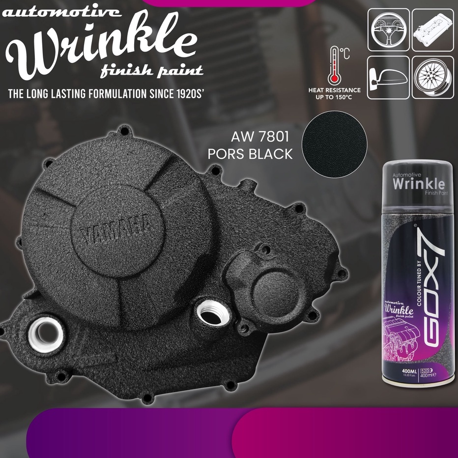Gox7 Wrinkle Finish Paint-Pors Black -Wrinkle Paint-Motor Engine Casing ...
