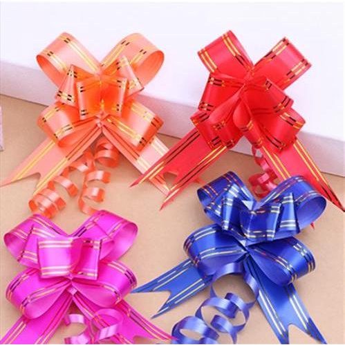 SHIOK 3cm/5cm 10pcs Gold Rim Pull Bow Butterfly Ribbon For Gifts Party ...