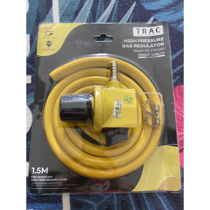 TRAC Designer DS-2181GRS Gas Regulator High YL Kepala Gas With Hose ...