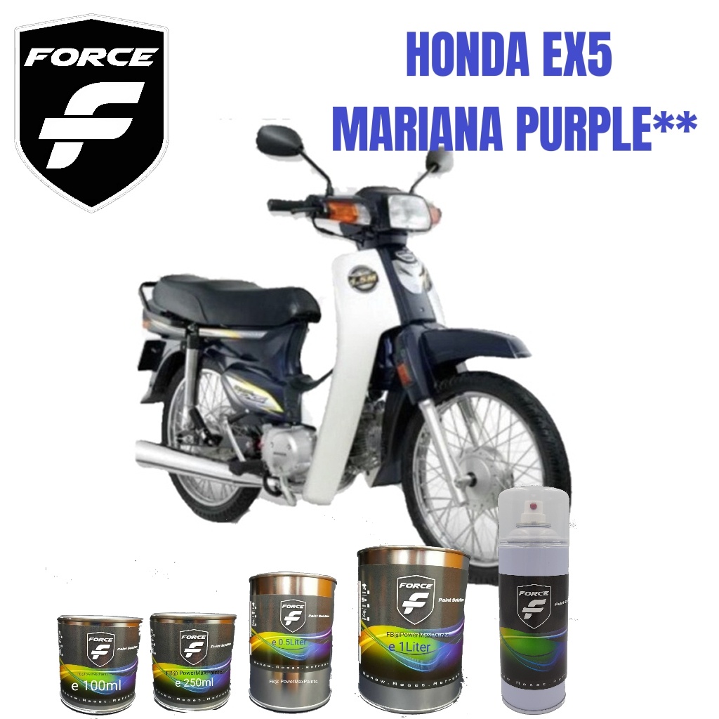 FORCE HONDA EX5 MARIANA PURPLE ** (SIMILAR) 2K MOTOR PAINT | Shopee ...