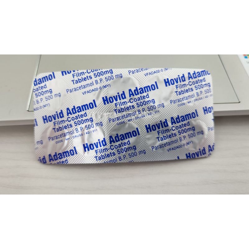 PARACETAMOL 500MG SETAMOL HOVID 10s (NEW PACKAGING ADAMOL) | Shopee ...
