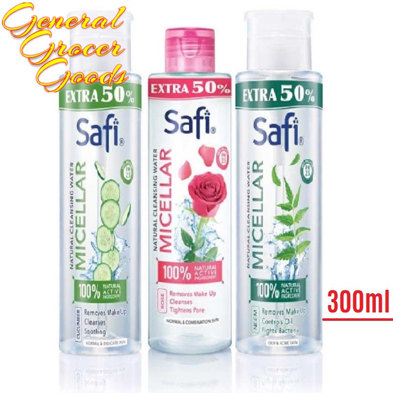 SAFI Micellar Cleasing Water 300ml (assorted variants) | Shopee Malaysia