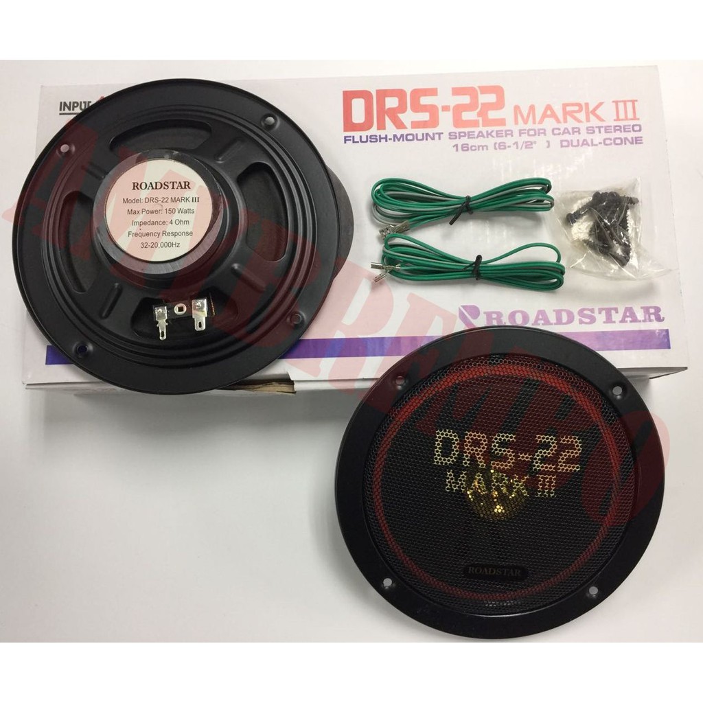 COMBO SET ( 2 IN 1 ) ROADSTAR DRS-22 MARK III FLUSH MOUNT SPEAKER + FM ...