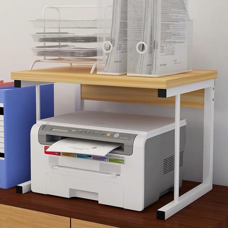 2 Tiers Printer Shelves Printer Rack Kitchen Microwave Oven Rack Shelf ...