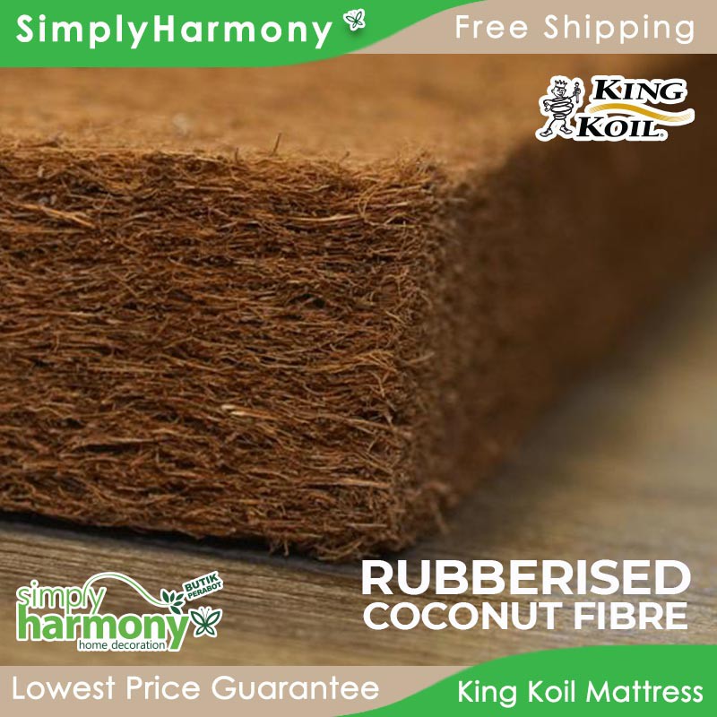 SHSB King Koil Rubberized Coconut Fibre Foldable Mattress Trifold Mattress Tilam Lipat Single Folding Mattress Shopee Malaysia