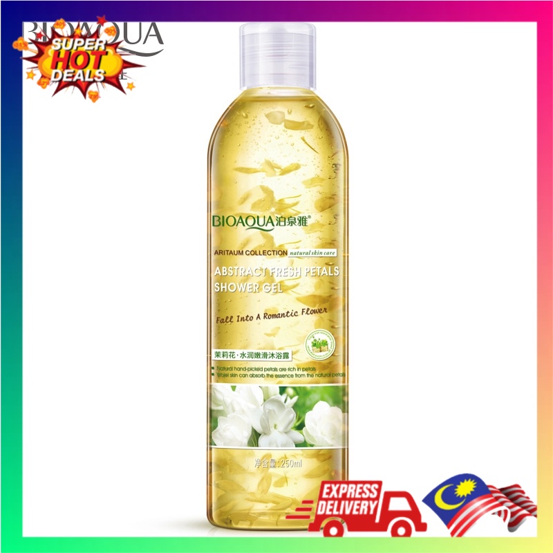 BIOAQUA Jasmine Abstract Fresh Petals Shower Gel 250ml | Shopee Malaysia