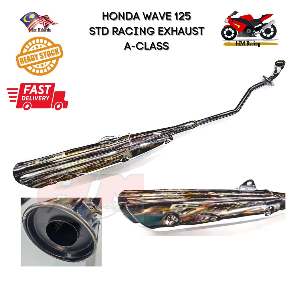 HONDA WAVE125 WAVE125S W125 W125S - APIDO STD STANDARD RACING EXHAUST ...
