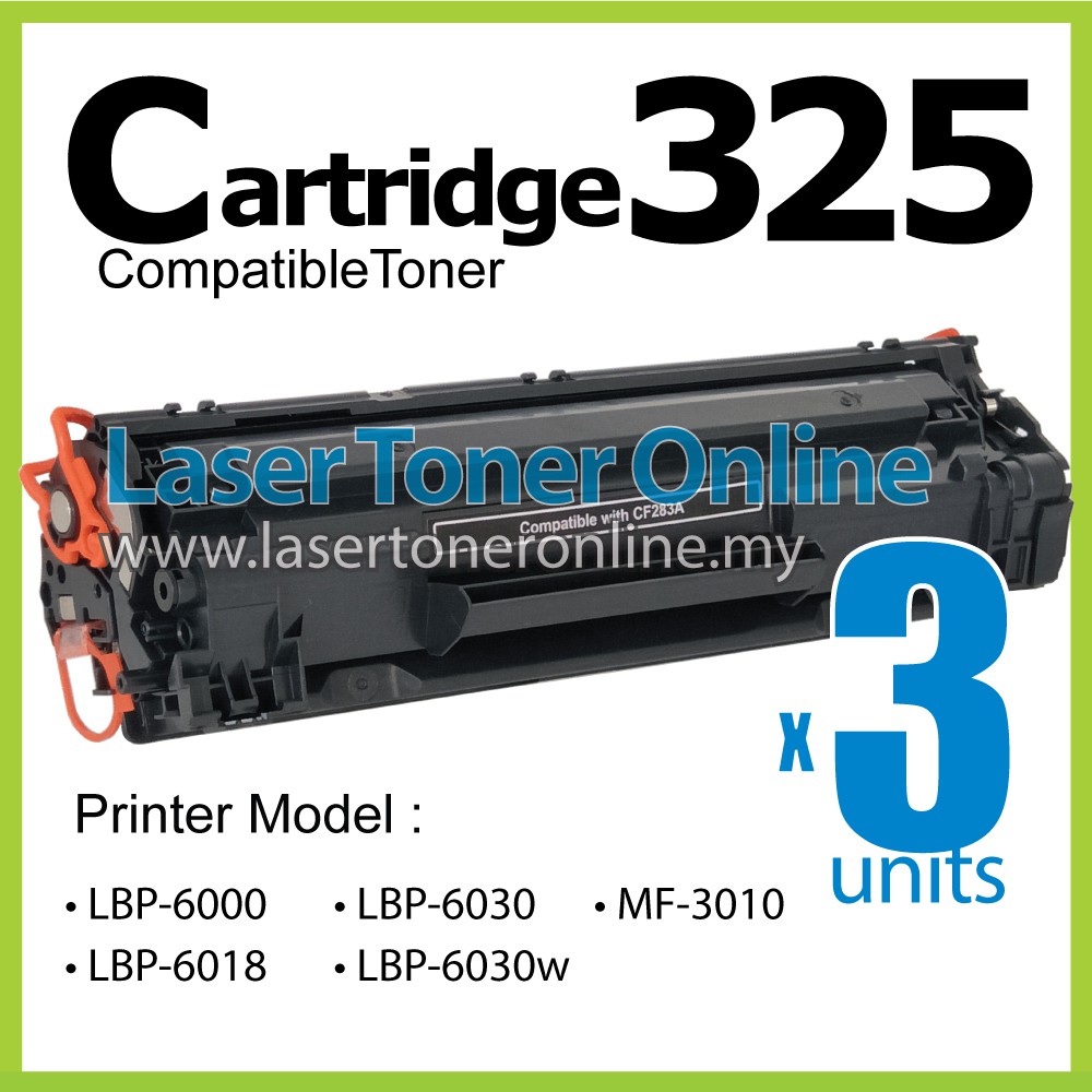 3x Compatible Cano* Cartridge 325 CRG325 imageCLASS LBP6000 LBP6018 ...