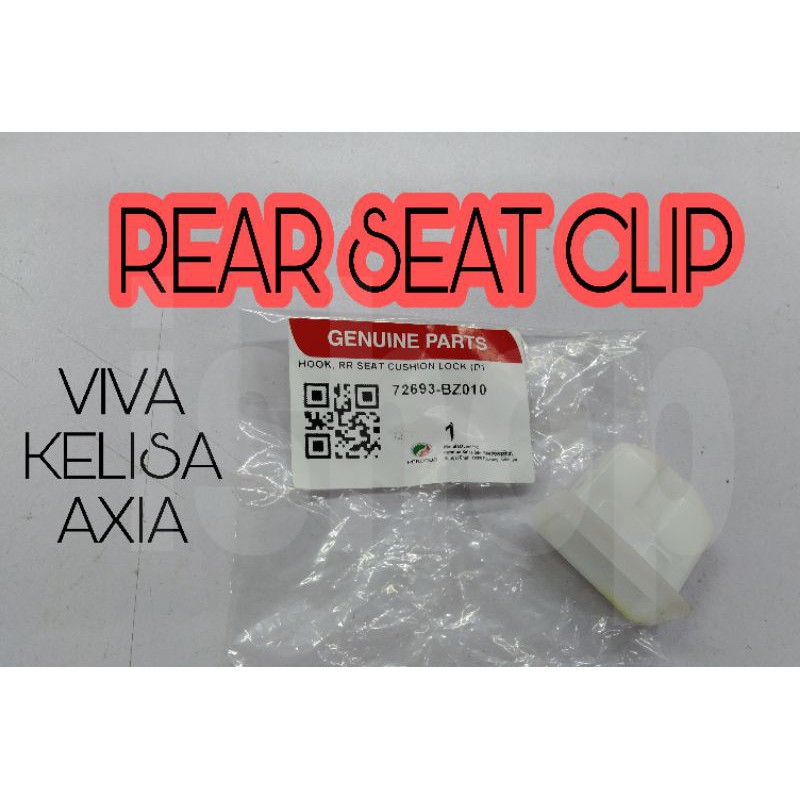 REAR SEAT HOOK CLIP ORIGINAL (@1PC) PERODUA VIVA KELISA AXIA BEZZA ...