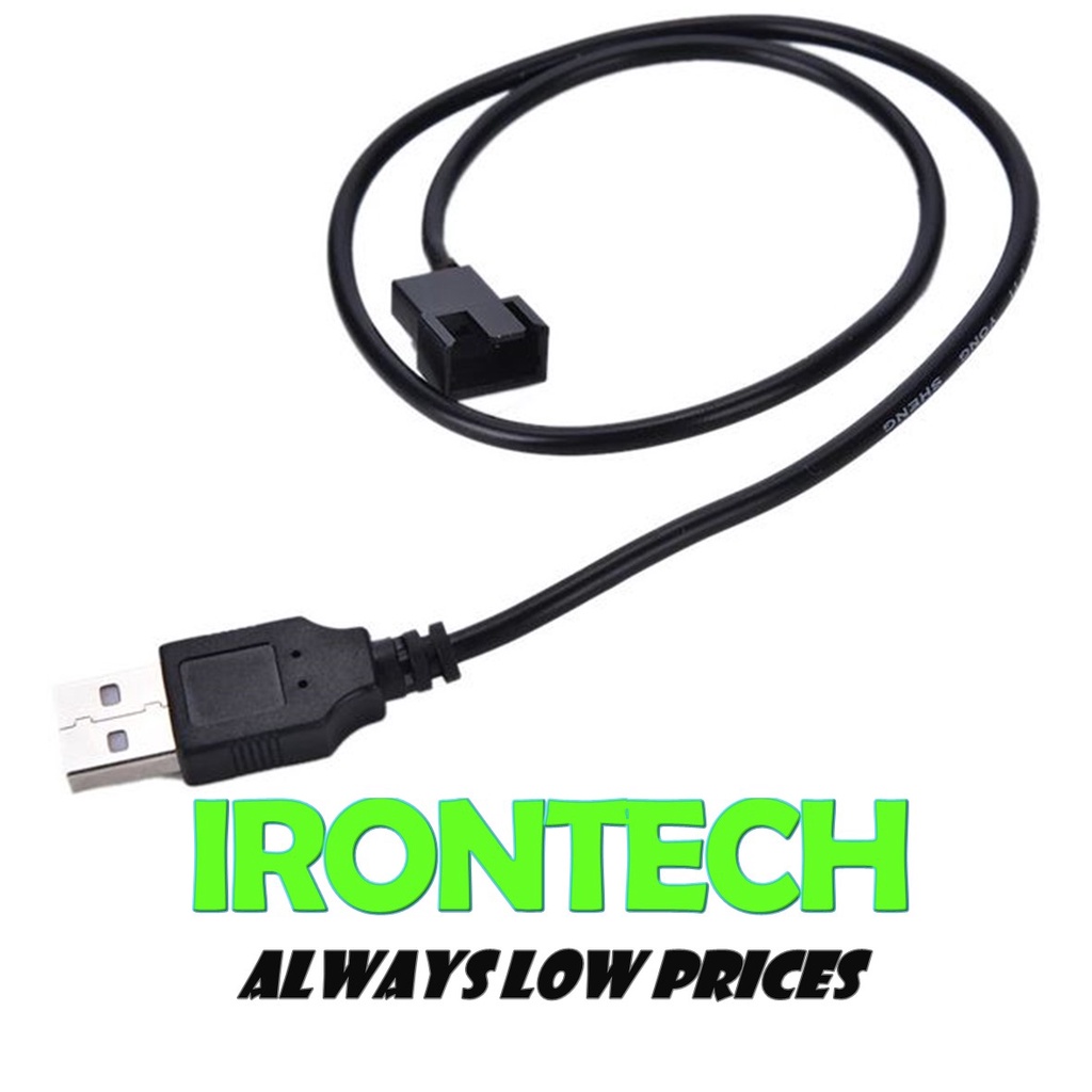 5V USB2.0 Male to Fan 2 pin/ 3 pin / 4pin Cooling Cooler Fan Power ...