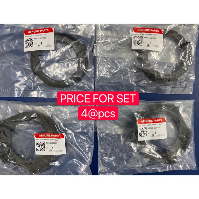 PERODUA ALZA FRONT COIL SPRING RUBBER UPPER & LOWER SET > 48157-BZ030 ...