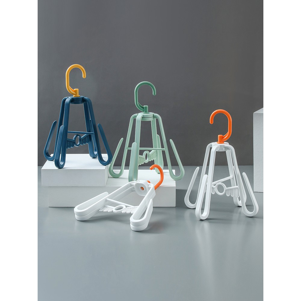 Drying shoe rack, thickened four hooks, rotatable, folding clothes rack ...