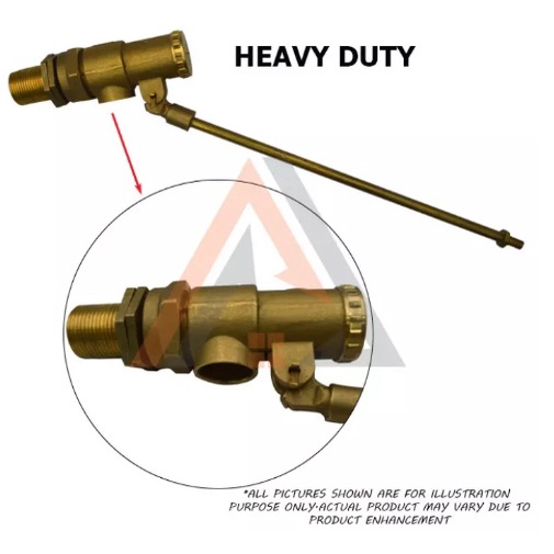 CITY Brass Float Valve 1/2" Water Tank Poly Tank Bola Heavy Duty ...