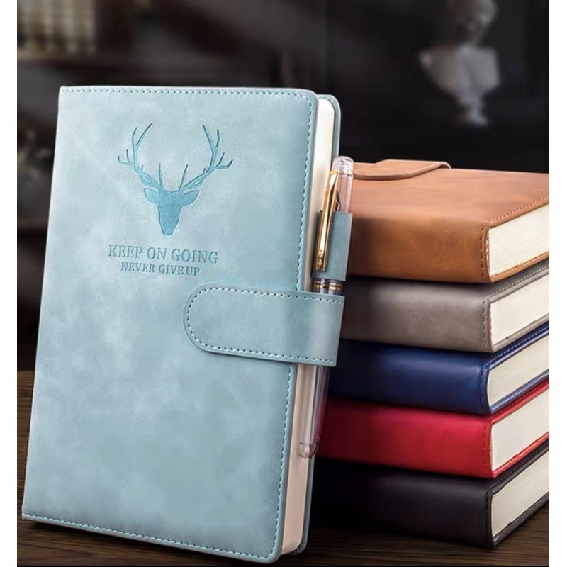 416 Pages Super Thick A5 Line Notebook Leather Notebook | Shopee Malaysia