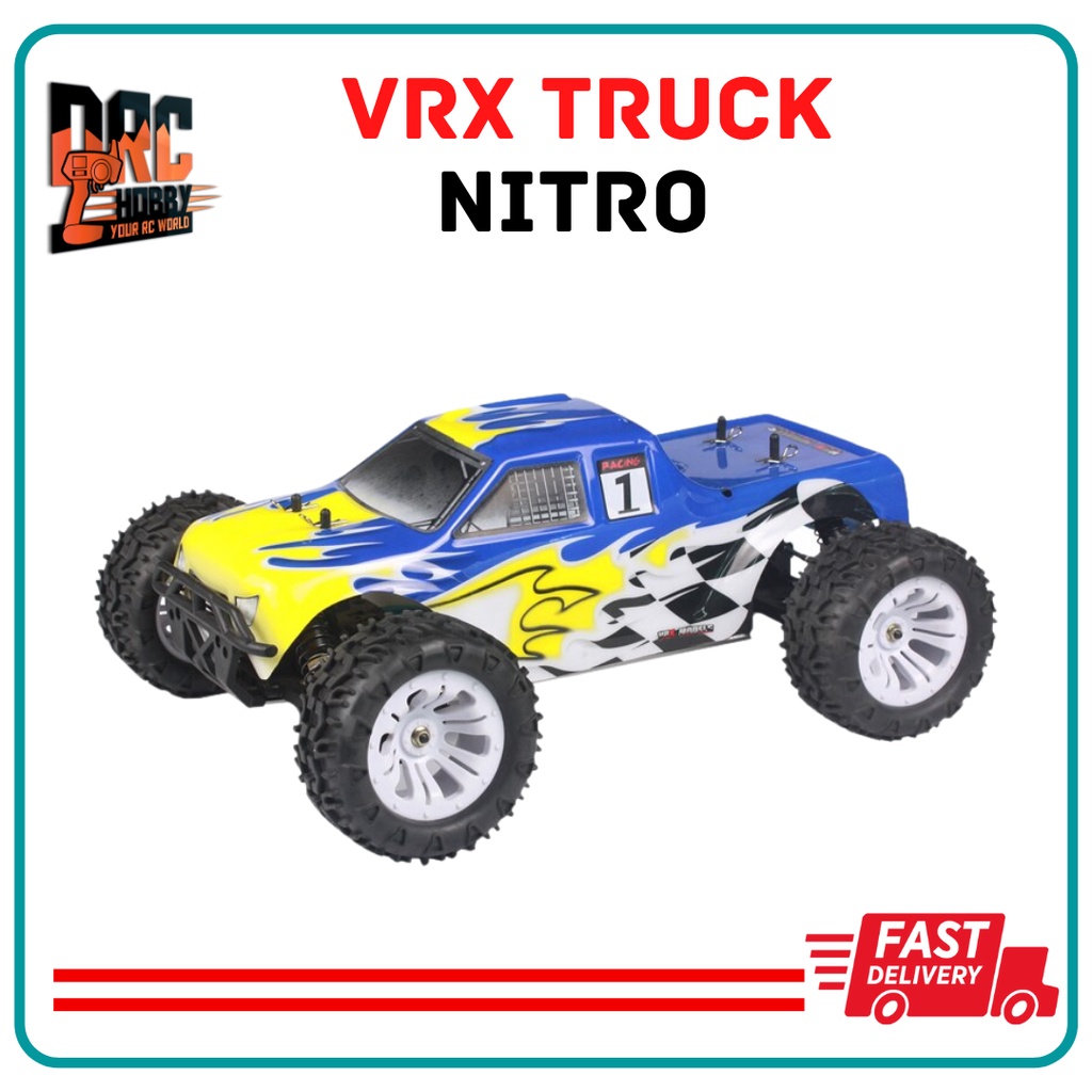 VRX Truck 1/10 Nitro 4WD off road Monster Truck RC | Shopee Malaysia