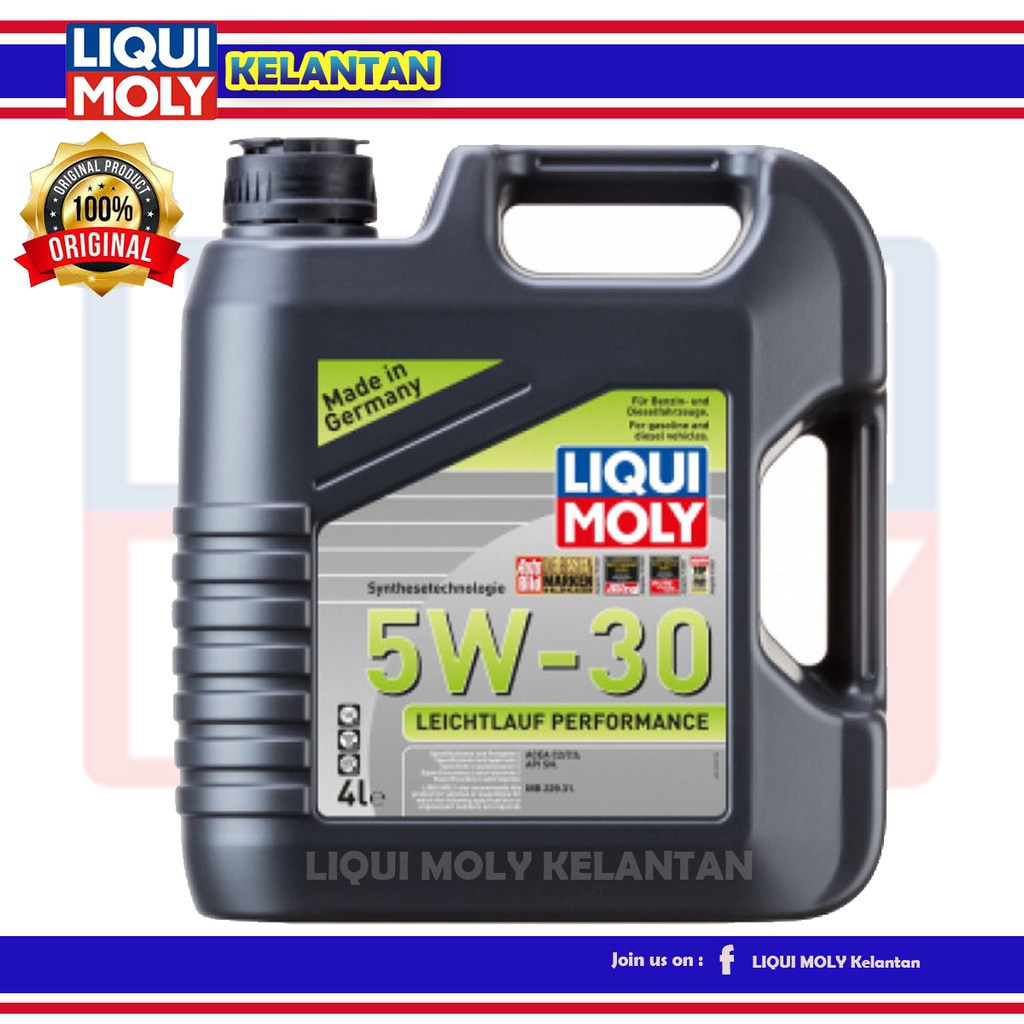 LIQUI MOLY LEICHTLAUF PERFORMANCE 5W30 ENGINE OIL - 4L | Shopee Malaysia