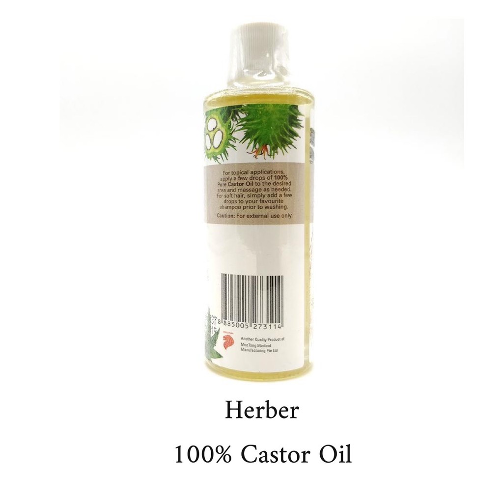 85ml HERBER 100% pure castor oil | Shopee Malaysia