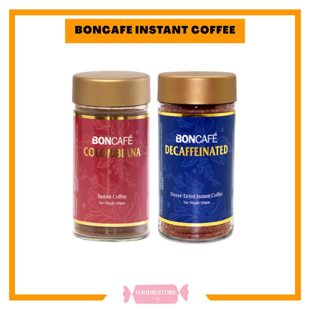 Boncafe Colombiana Instant Coffee 100g 200g Decaffeinated Freeze-Dried Instant Coffee (100g ...