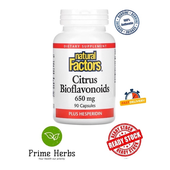Natural Factors Citrus Bioflavonoids 650mg 90 Capsules | Shopee Malaysia