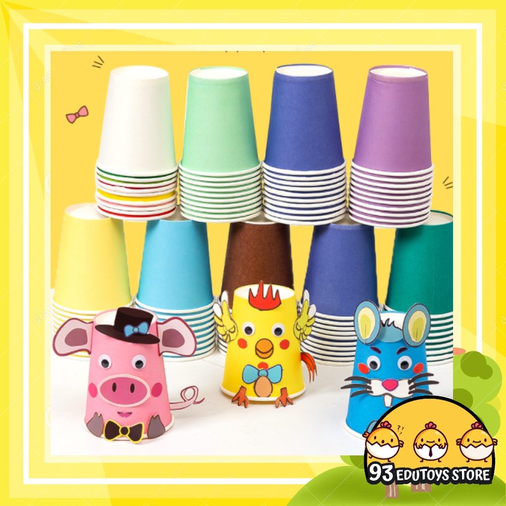 1pcs Colorful paper cups for handcraft 彩色手工艺纸杯 | Shopee Malaysia