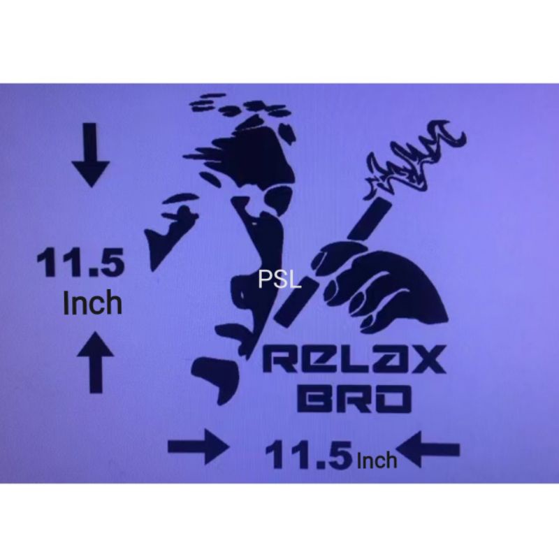 New!!! Sticker Computer Cutting Relax Bro Design Baru Sticker Lori ...