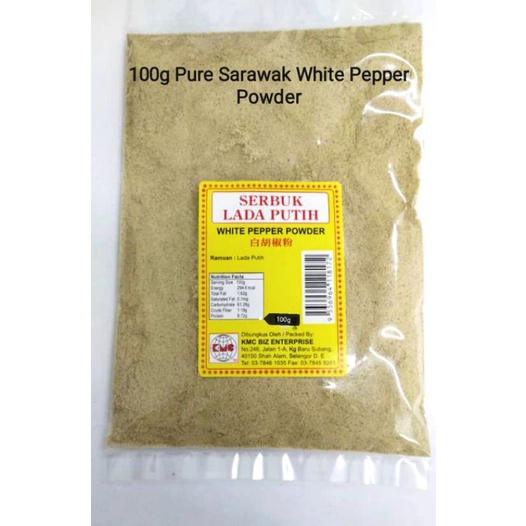 100% Sarawak White Pepper Powder 100g/ Serbuk Lada Putih [ HALAL ...