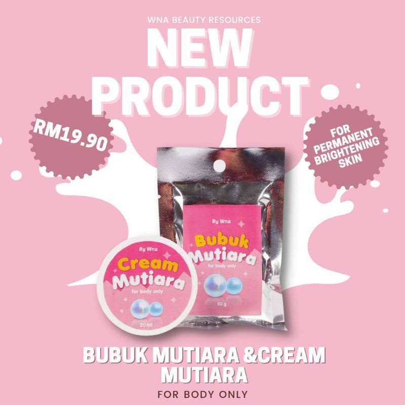 [READY STOCK] CREAM MUTIARA & BUBUK MUTIARA BY WNA | Shopee Malaysia