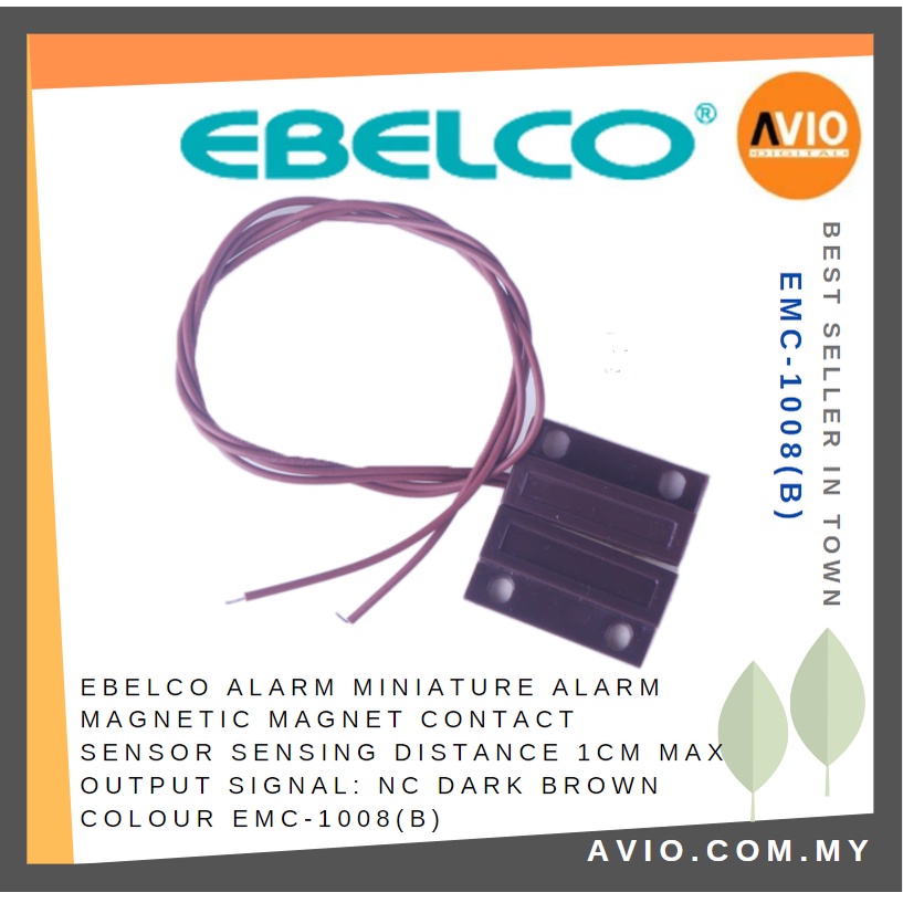 Ebelco Miniature Alarm Magnetic Magnet Contact Sensor 1cm Max NC Dark ...