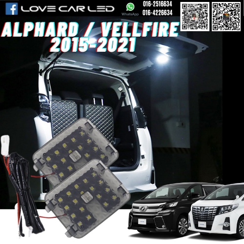 Toyota Alphard Vellfire AH30 AH20 Rear cargo Trunk White LED Lamp 2005 ...