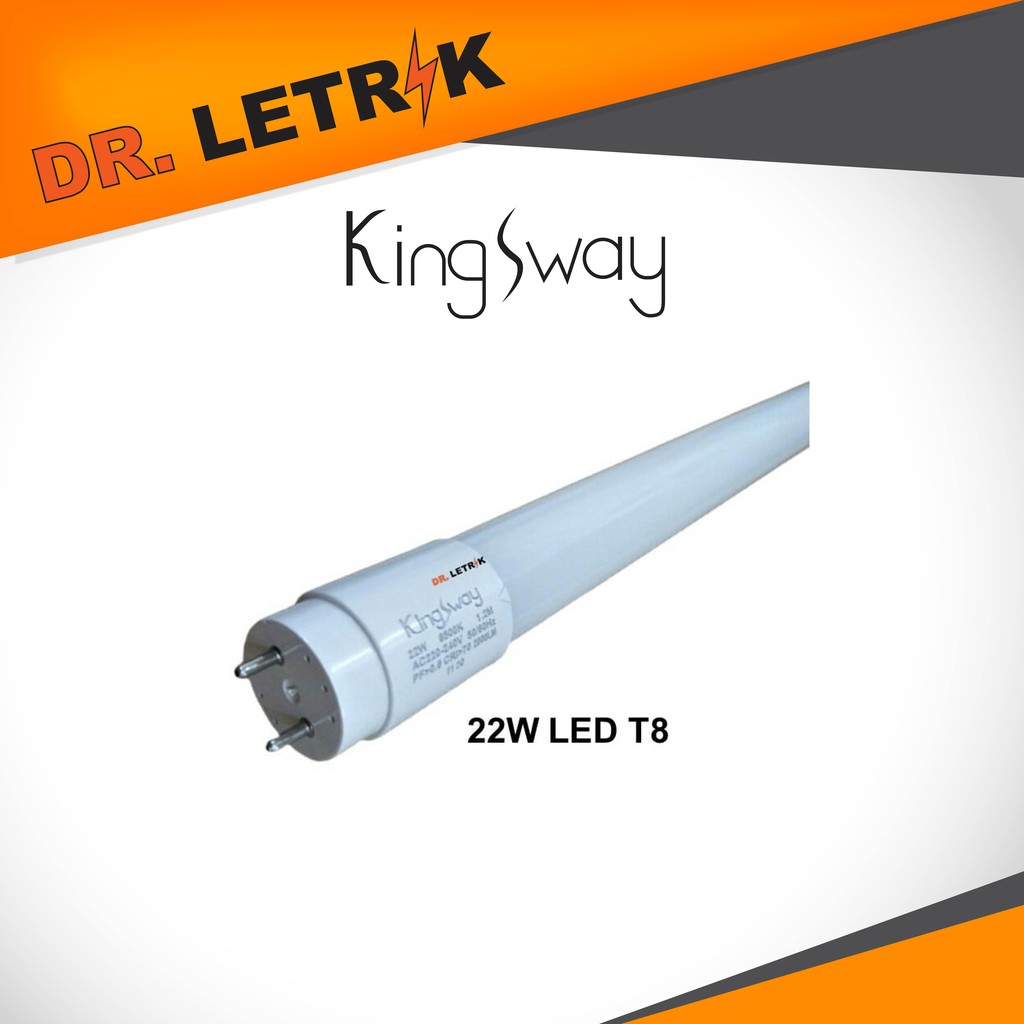 30PCS X KINGSWAY 22W 4feet LED T8 Glass Tube (Daylight 6500K / 3000K) | Shopee Malaysia