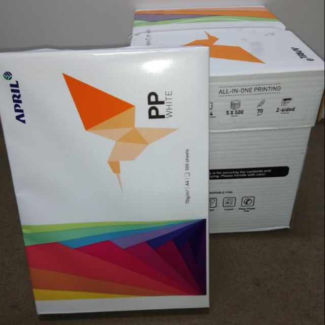 PP WHITE A4 paper 70gsm 500s **5ream/box | Shopee Malaysia